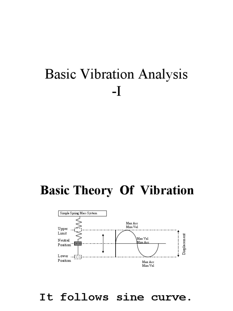 Vibration Analysis Basics | PDF | Amplitude | Frequency