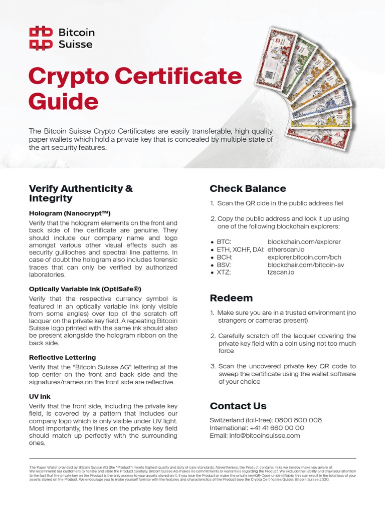1-2020 - Crypto Certificates Guide PDF | PDF | Bitcoin | Computing And ...