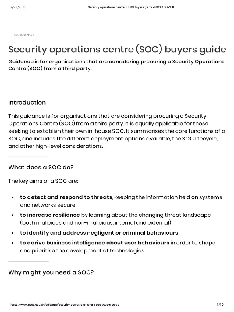 Understanding Security Operations Centers: A Comprehensive Guide to SOC ...