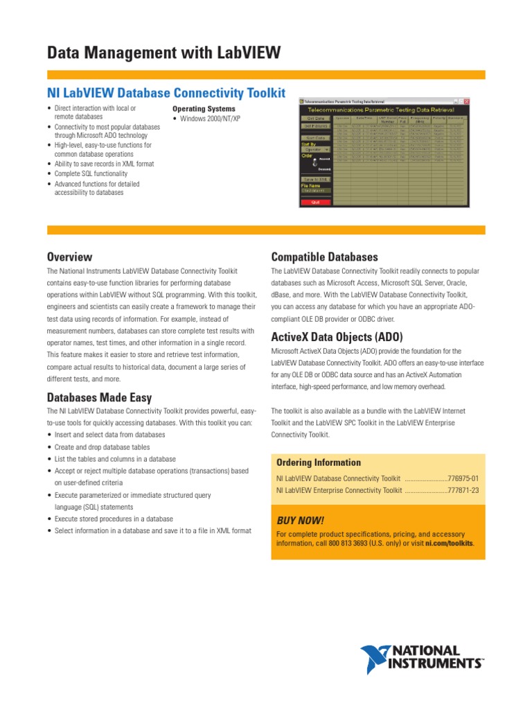 6774 Database Connectivity Toolkit | PDF | Databases | Active X Data Objects