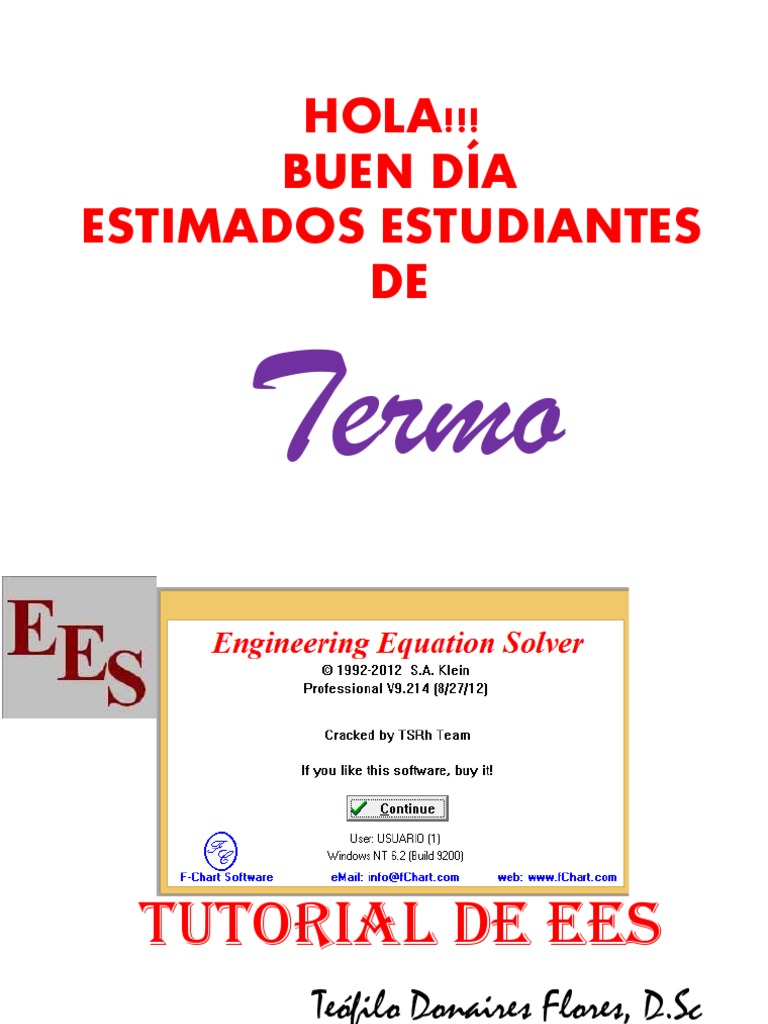 Tutorial de EES | PDF