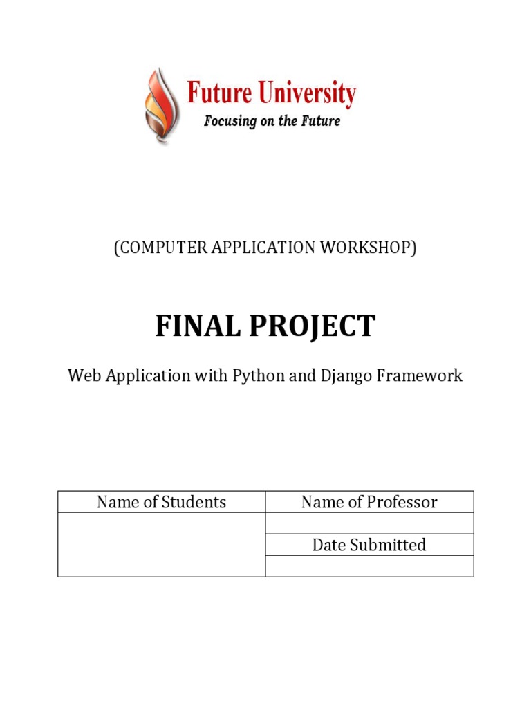 Final Project - Computer Application | PDF | Web Application ...