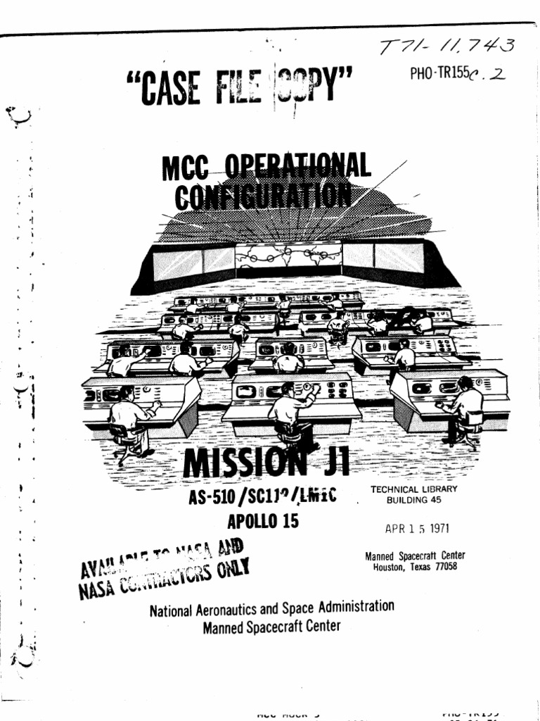 MCC Operational Configuration Apollo 15 | PDF