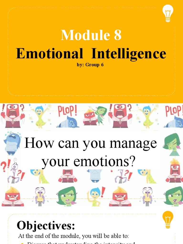 Emotional Intelligence: By: Group 6 | PDF | Emotional Intelligence ...
