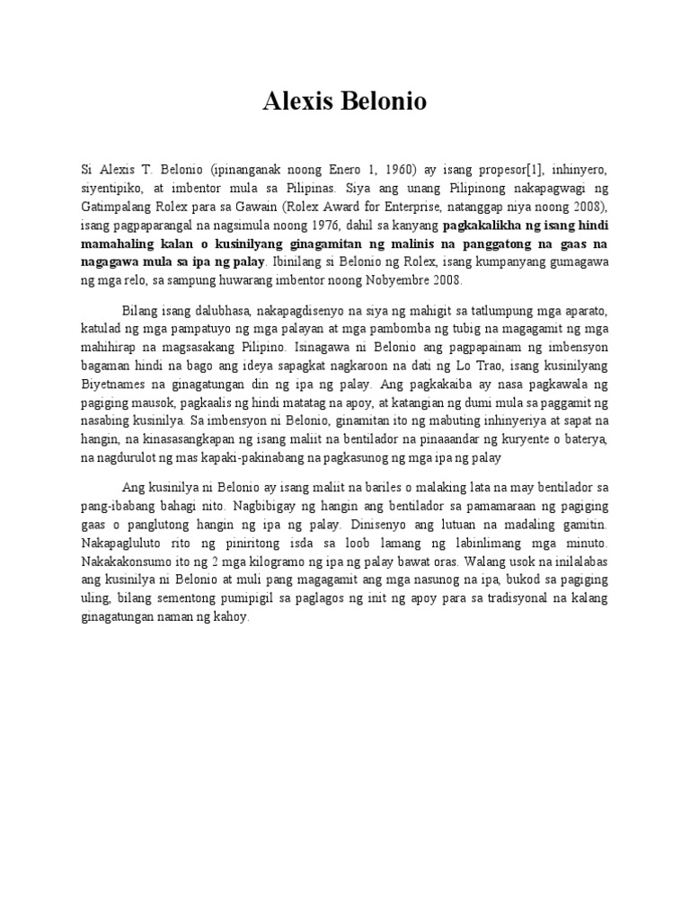 Alexis Belonio | PDF