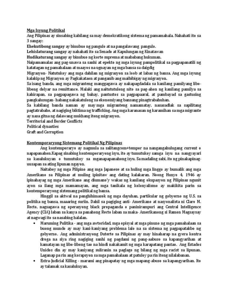 Report Filipino | PDF