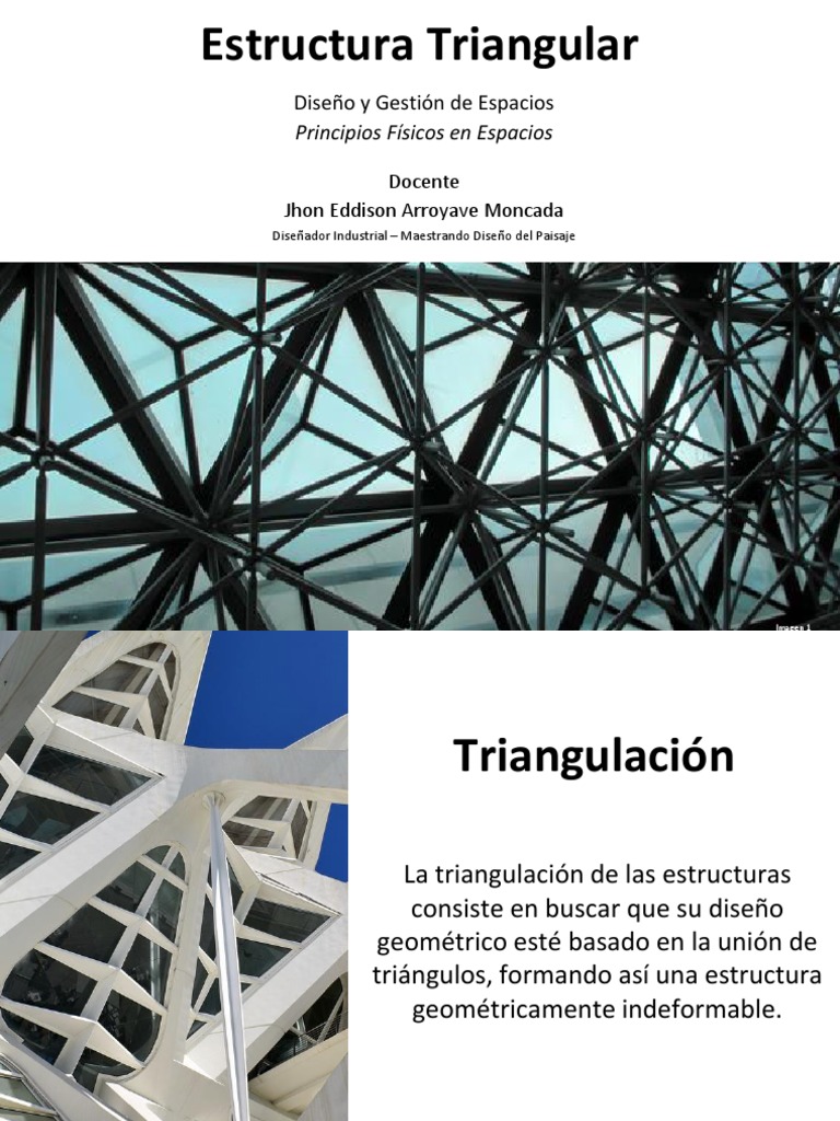 Presentacion Estructura Triangulares Udem 29 04 19 PDF | PDF | Rigidez ...