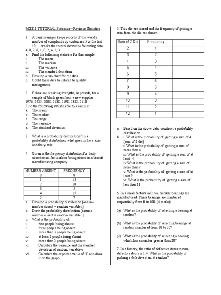 Statistics Tutorial: Data Analysis Techniques | PDF | Variance | Median