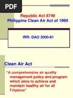 RA 8749 - PhilippineCleanAirAct - Engr. CARAMOAN - 092022 - Revised | PDF