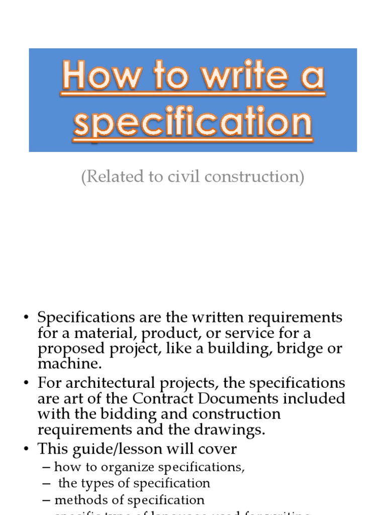 Related To Civil Construction | PDF | Specification (Technical Standard ...