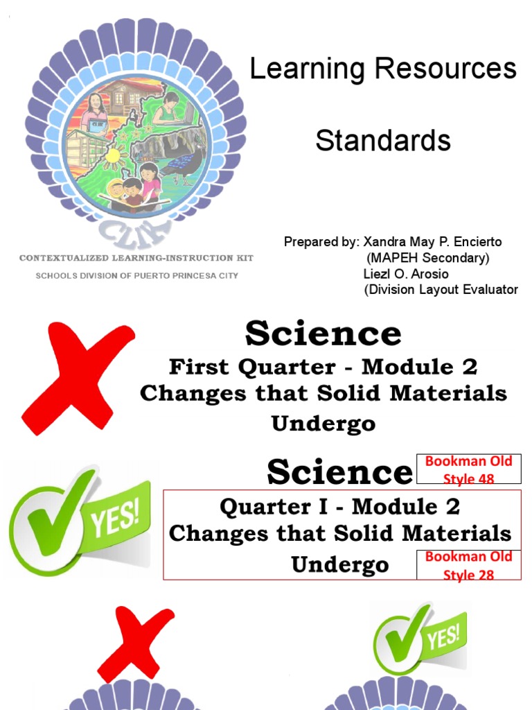Learning Resources Standards | PDF