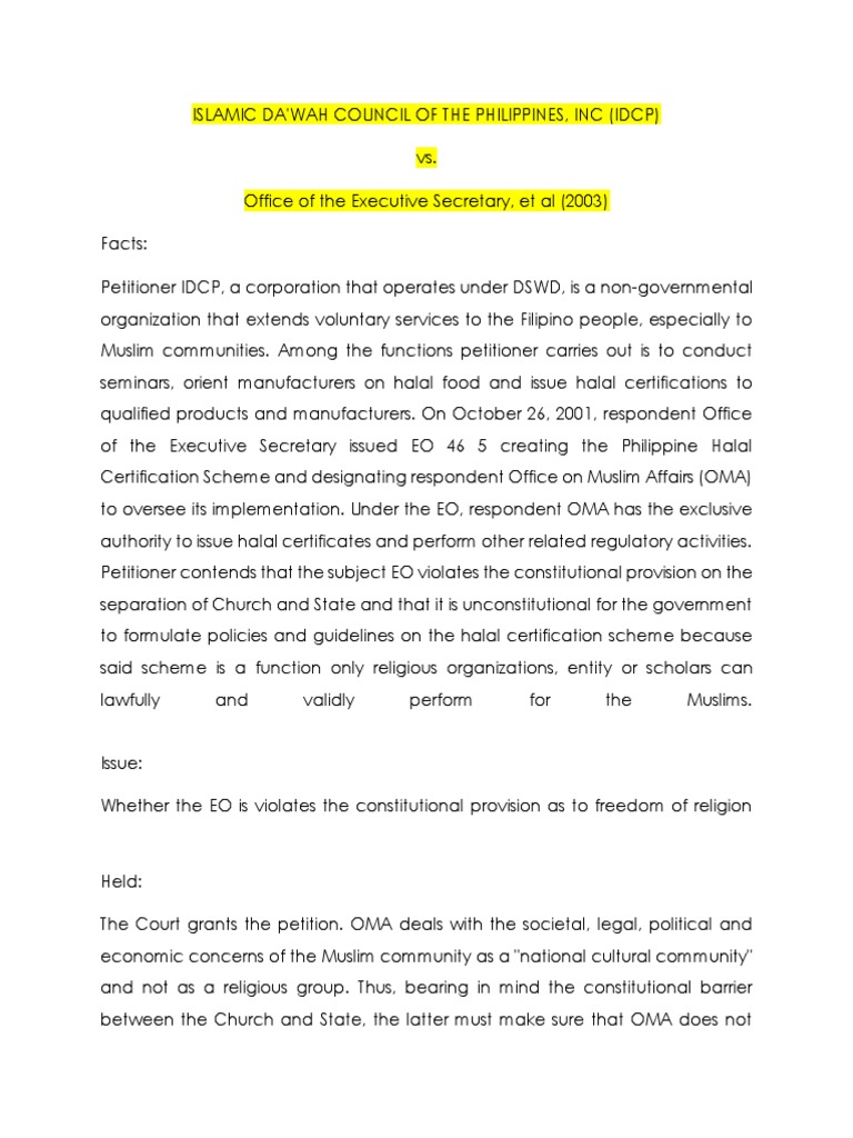 Consti 2 Case Digests | PDF | Prior Restraint | Free Exercise Clause