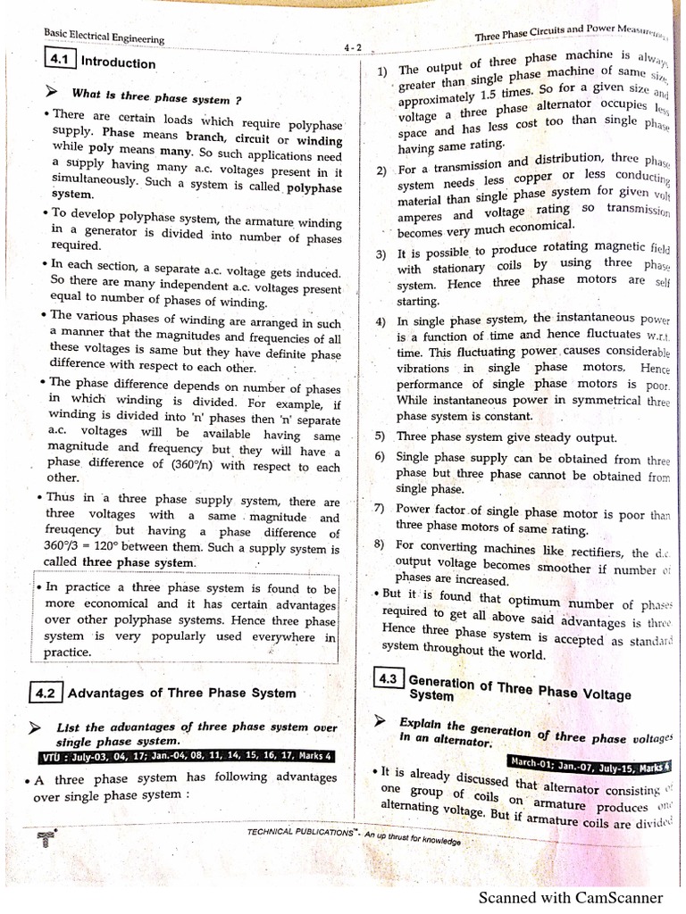 UNIT-4 Basic Electrical Engineering | PDF