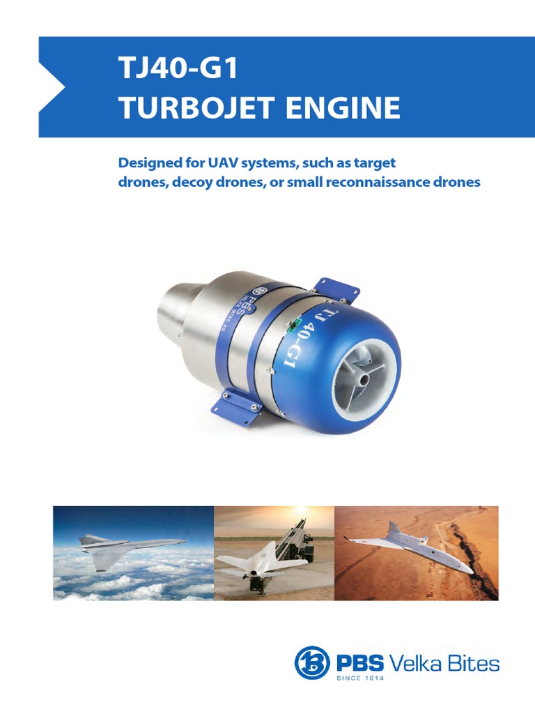 TJ40-G1 Turbojet Engine: Designed For UAV Systems, Such As Target ...