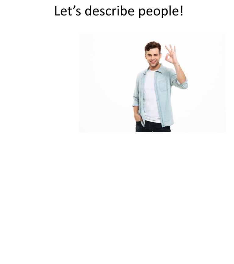 Describing People: A Guide | PDF