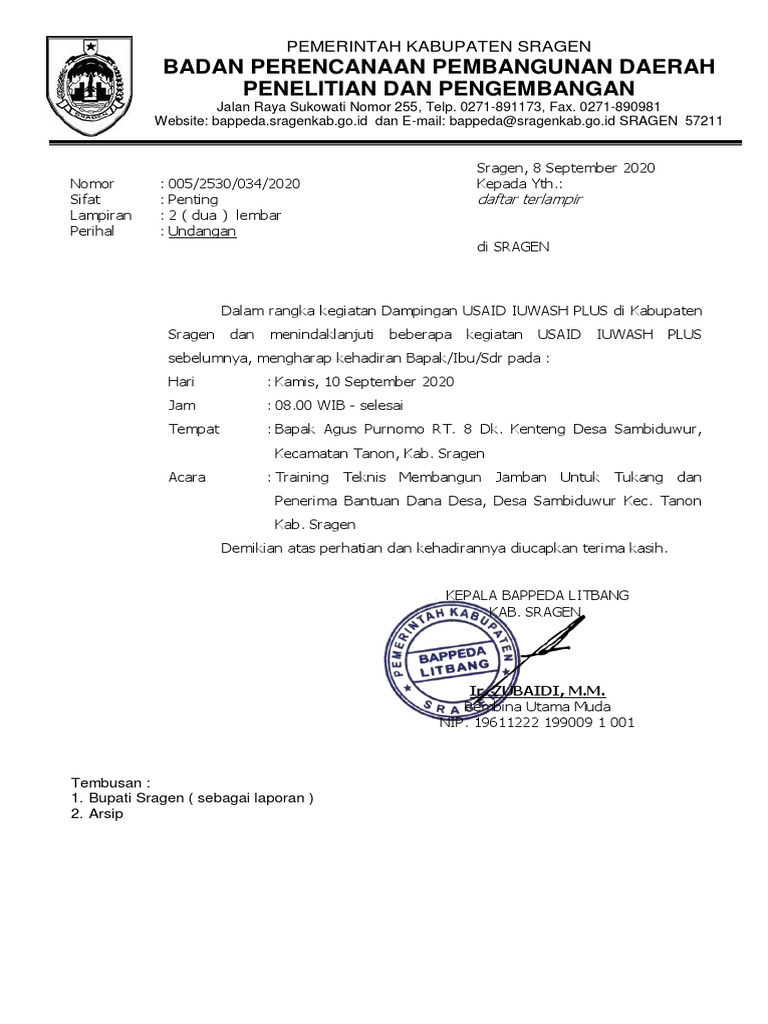 Pelatihan Jamban Sehat USAID di Sragen | PDF