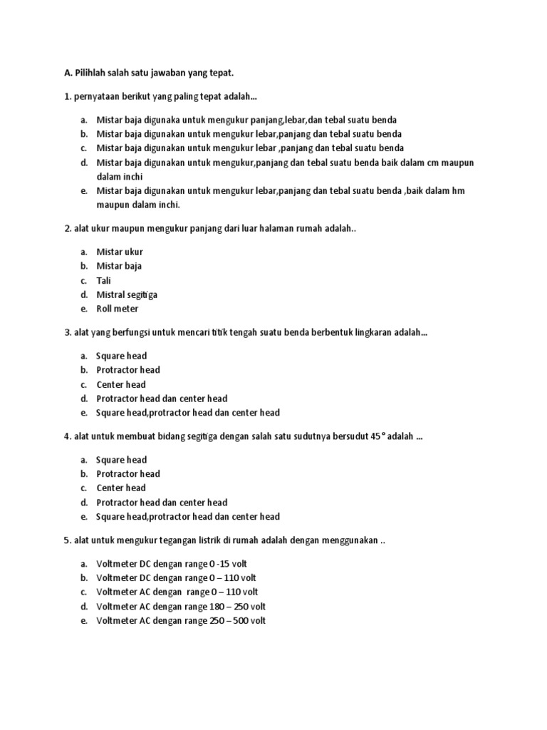 Soal Pts Pdto Kelas X Oto | PDF