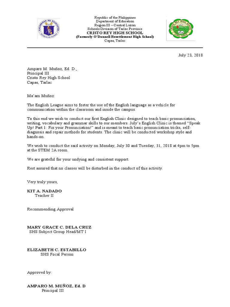 English Clinic Letter | PDF