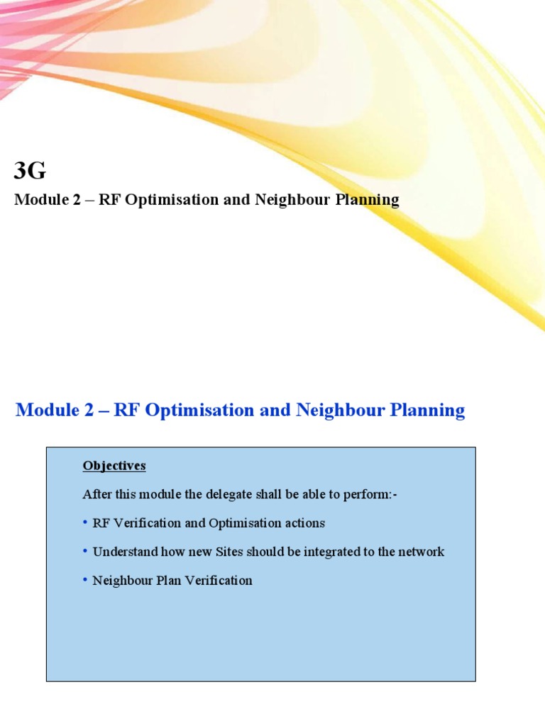 Module 4 DT - RF Optmisation and Neighbour Planning - 2 | PDF | Antenna ...
