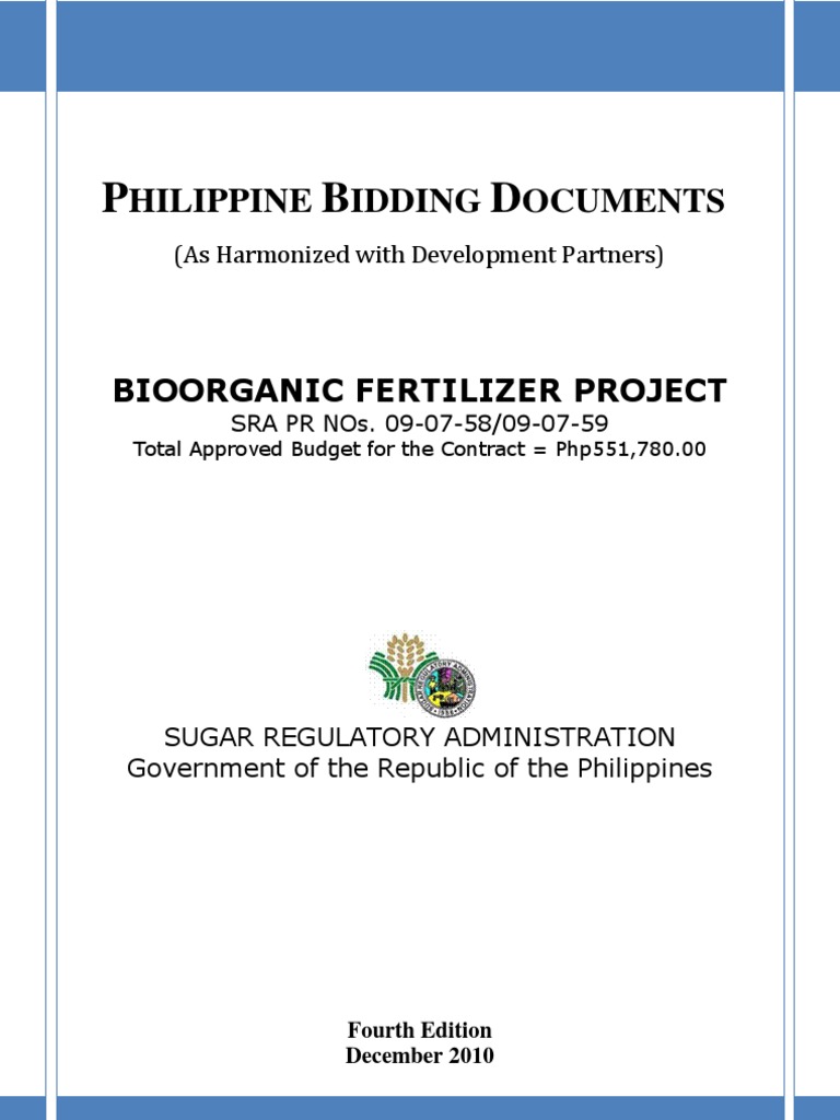 Philippine Bidding Document | PDF | Prices | Economies