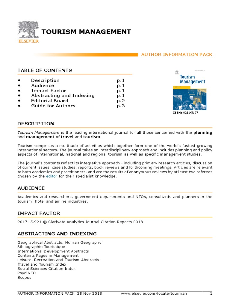 Tourism Management | PDF | Open Access | Creative Commons License