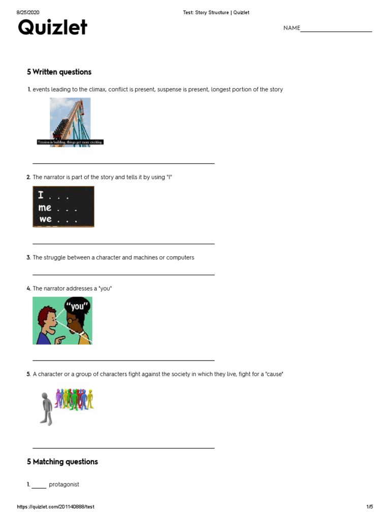 Story Structure Test Overview | PDF | Narration