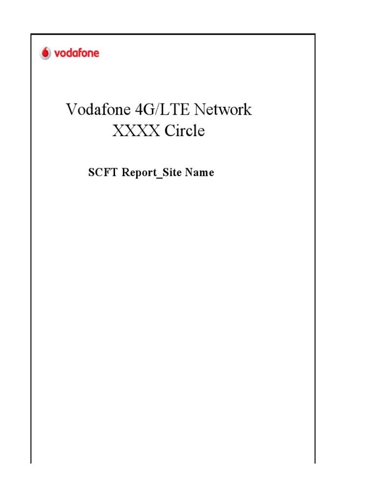 LTE SCFT Sample Format | PDF | 4 G | Lte (Telecommunication)