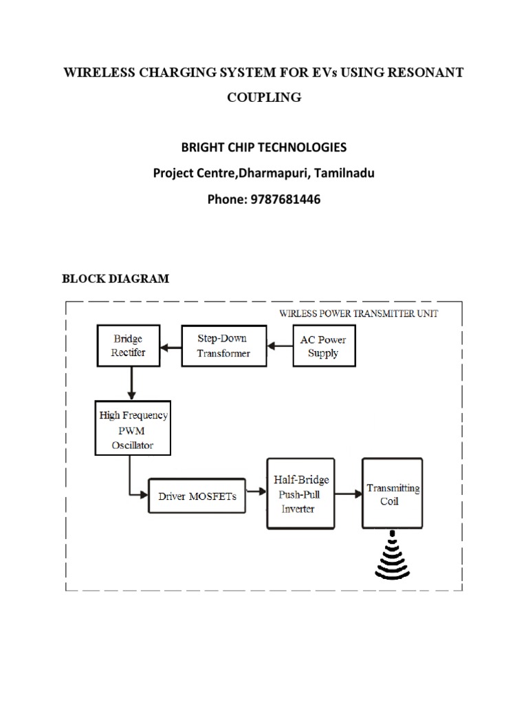 WIRELESS CHARGING SYSTEM FOR EVs USING RESONANT COUPLING | PDF ...