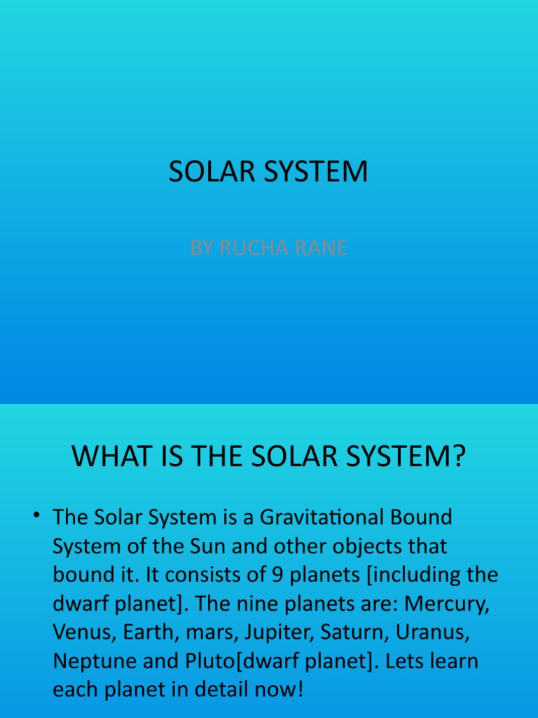 Solar System | PDF