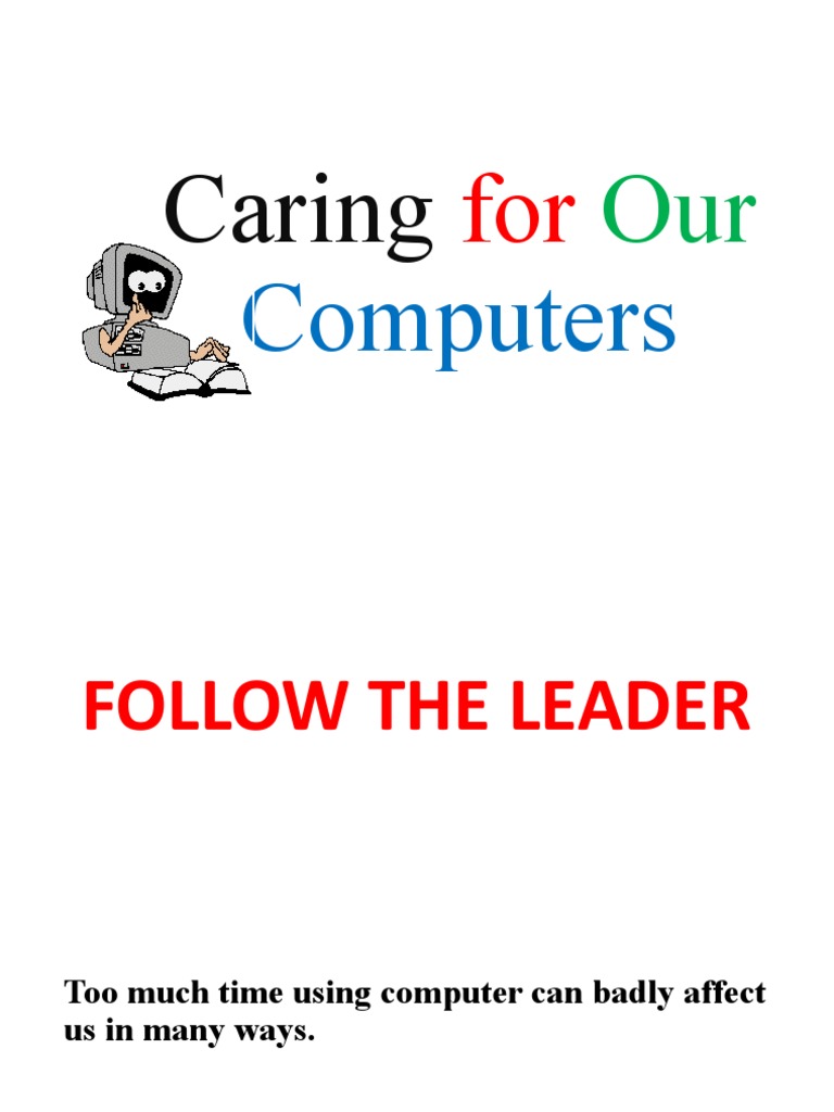COMPUTER GRADE 1-LESSON 1-Caring For Our Computers 09 09 2020 | PDF ...