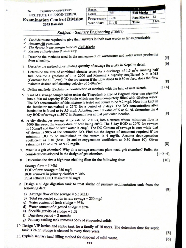 Sanitary Engineering PDF | PDF