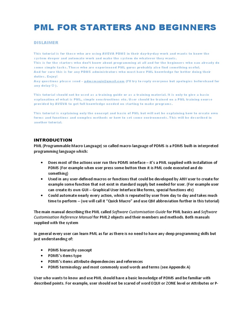 PML For Starters and Beginners | PDF | Control Flow | Variable (Computer Science)
