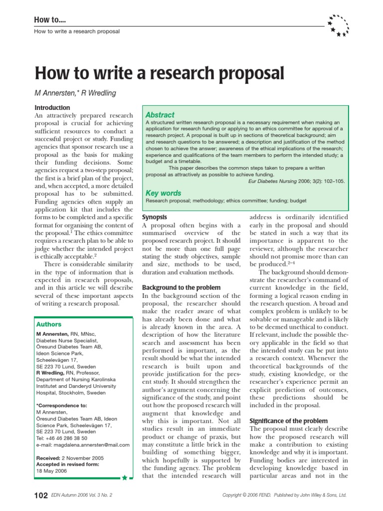 How To Write A Research Proposal | PDF | Inquiry | Methodology