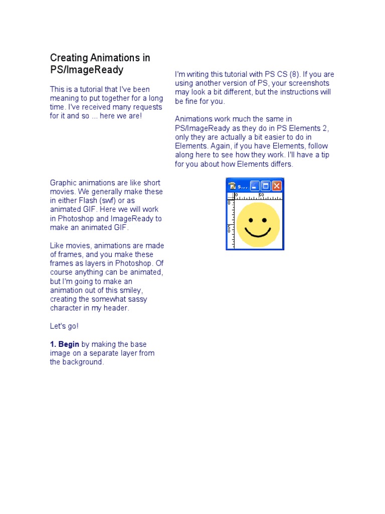 Creating Animations in PS | PDF | Adobe Photoshop | Animation