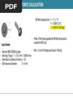 M6 Bolt Clamp Force Calculation PDF | PDF