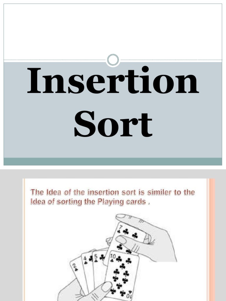 Insertion Sort | PDF | Discrete Mathematics | Mathematical Concepts Insertion Sort | PDF | Discrete Mathematics | Mathematical Concepts