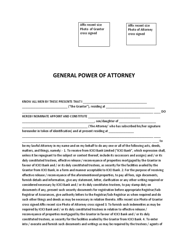 General Power of Attorney | PDF | Power Of Attorney | Conveyancing