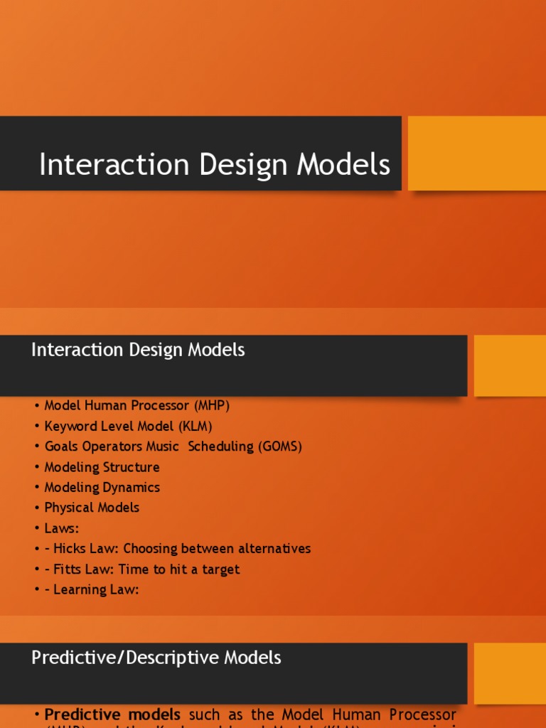 12-Interaction Design Models - Model Human Processor - Principles-31-Jul-2020Material - I - 31 ...