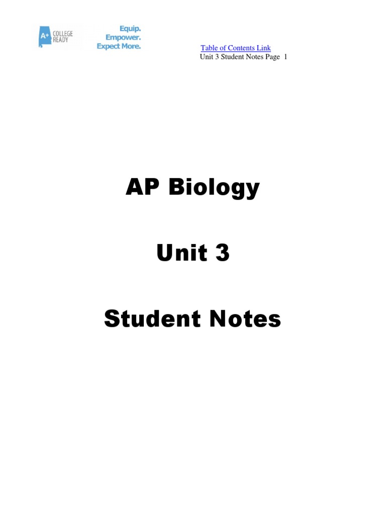 AP Biology Unit 3: Energy and Metabolism | PDF | Cellular Respiration ...