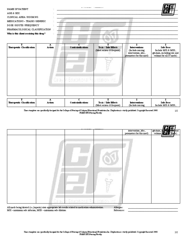 CS - Drug Study - Tactis | PDF | Adverse Effect | Dose (Biochemistry)