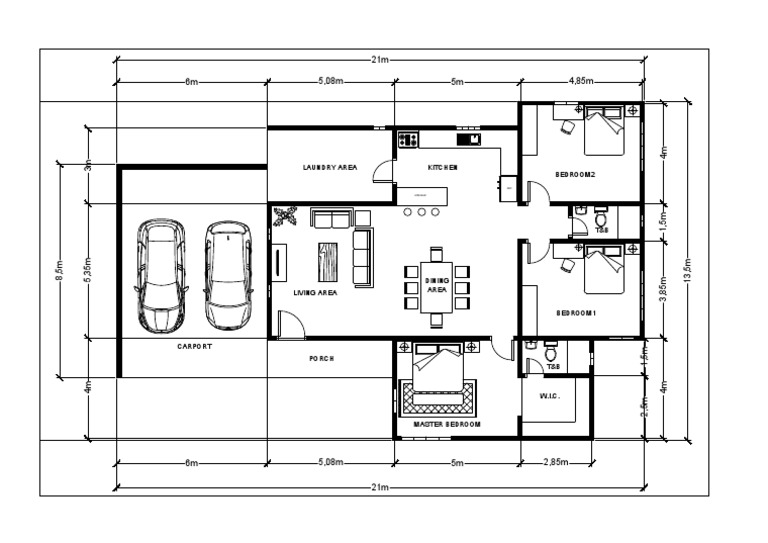 BUNGALO FLOOR PLAN-Layout2 | PDF
