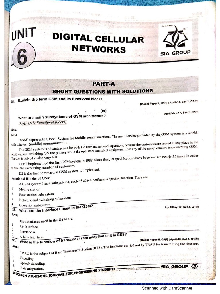GSM Architecture, Specification, Frame Structure | PDF
