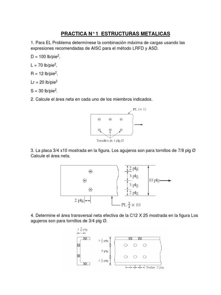Practica 1 Estructuras Metalicas | PDF