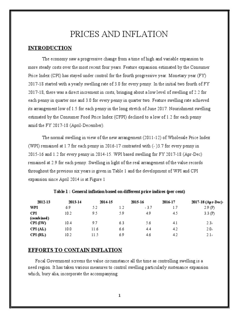Price and Inflation | PDF | Wholesale Price Index | Consumer Price Index