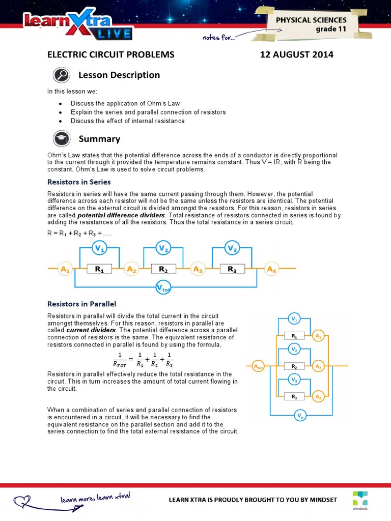 LXL - Gr11PhysicalSciences - 24 - Electric Circuit Problems - 12aug2014 ...