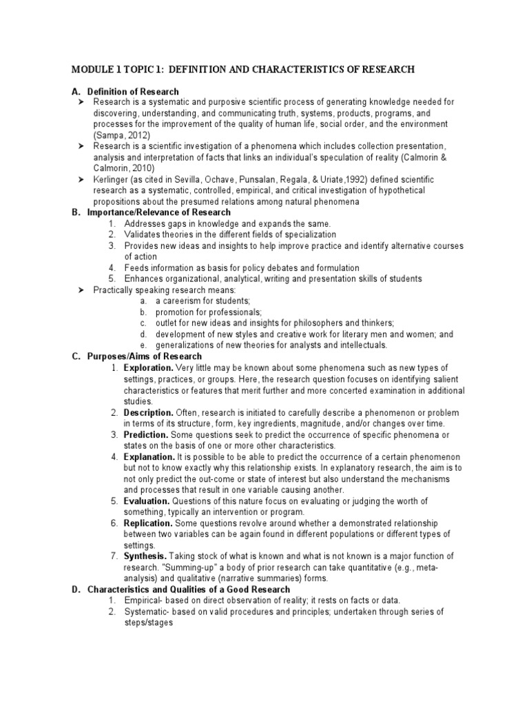 Module 1 Topic 1 | PDF