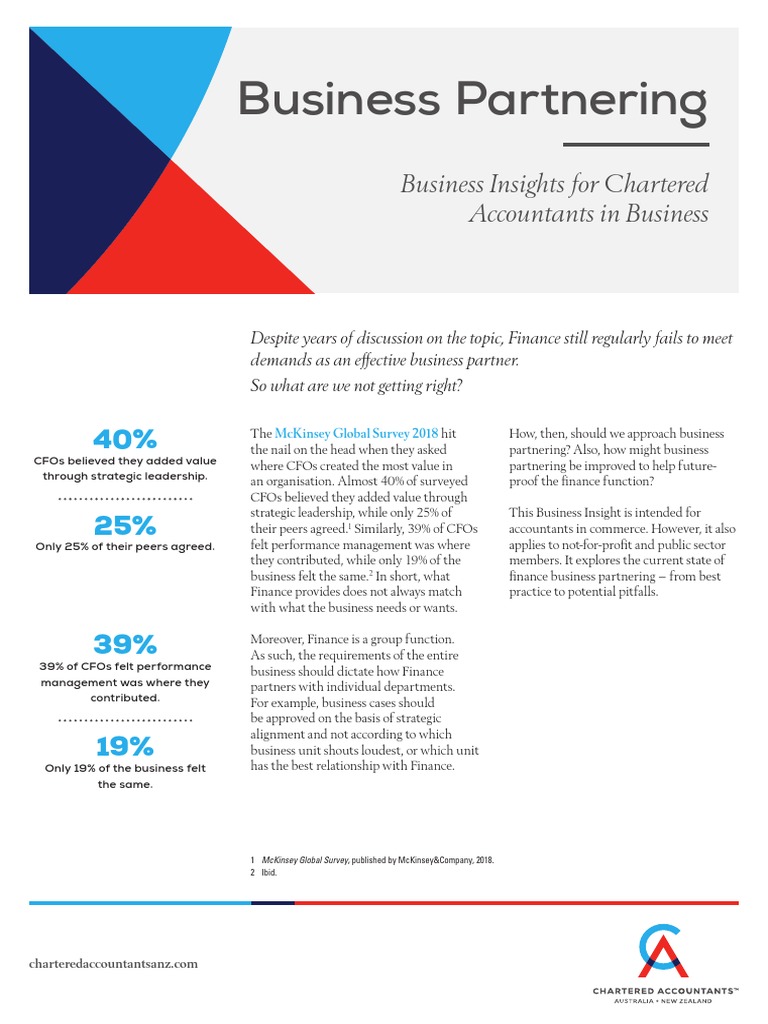 1274 Business Partnering Report FINAL | PDF | Chief Financial Officer ...