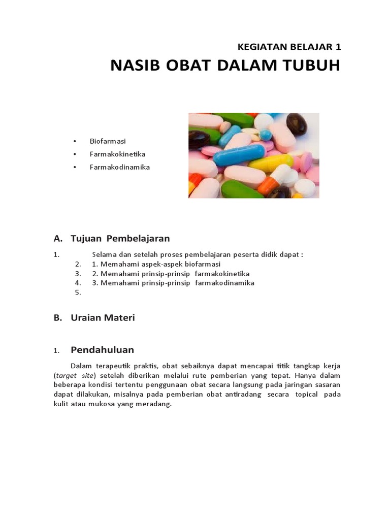 Nasib Obat Dalam Tubuh | PDF