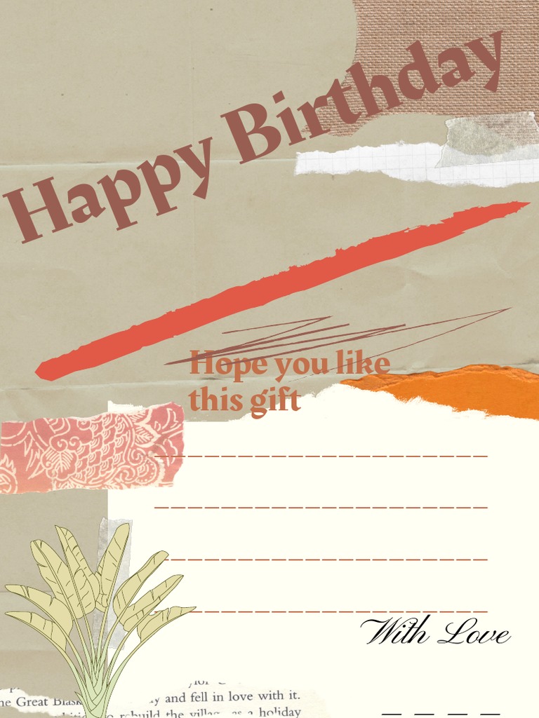 Free Printable Birthday Card PDF | PDF