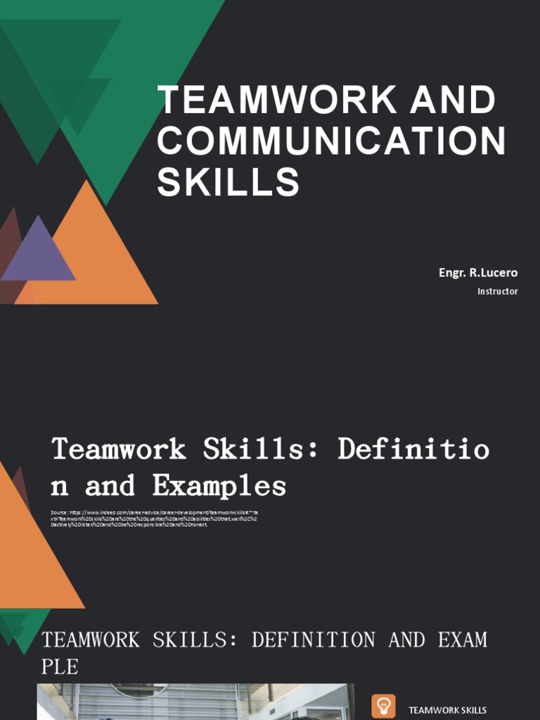 Enhancing Teamwork Through Communication Skills | PDF | Goal ...